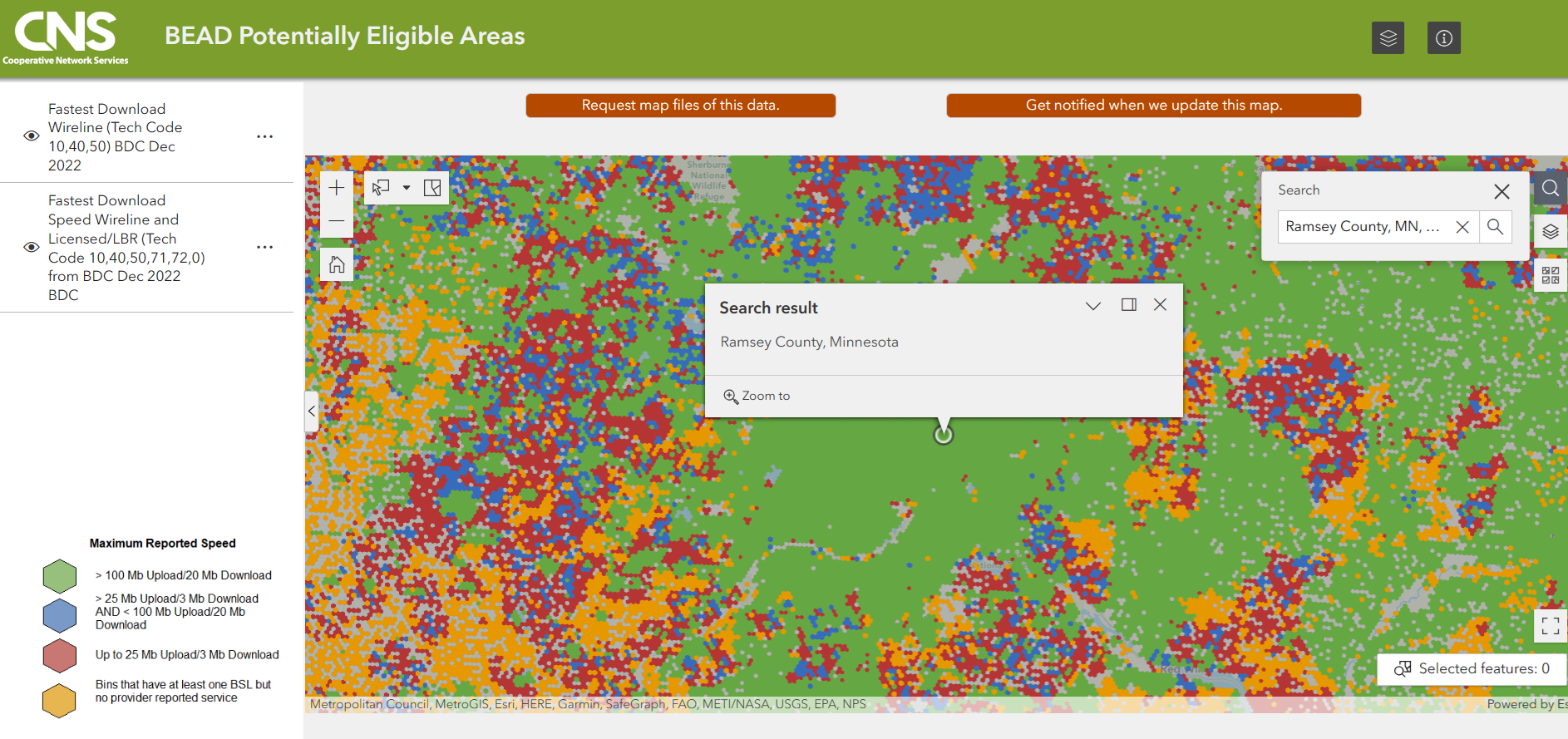CNS maps out BEAD eligible areas | Blandin on Broadband